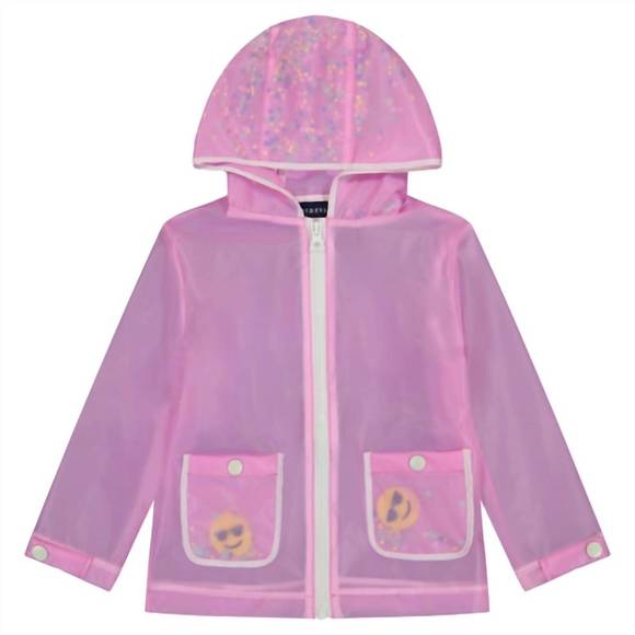 Andy & Evan | Jackets & Coats | New Andy Evan Girls Translucent Sequin Rain Jacket In Pink ...